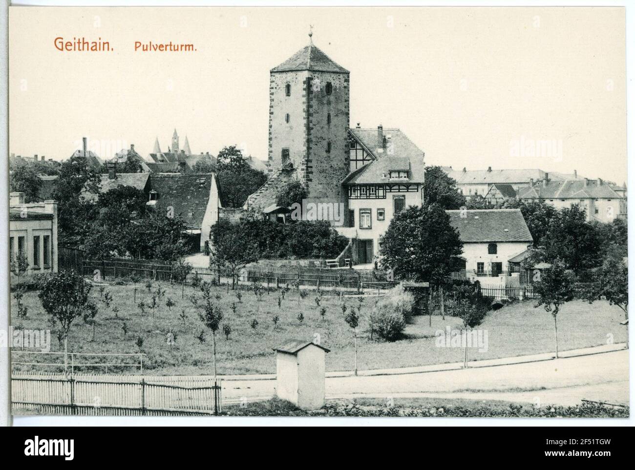 Pulverturm Geithain. Pulverturm Stock Photo - Alamy