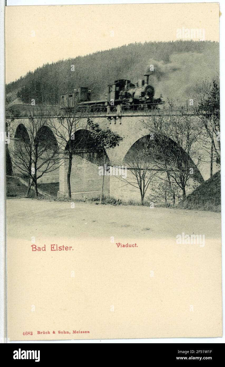 Viaduct with railroad Bad Elster. Viaduct with railroad Stock Photo - Alamy