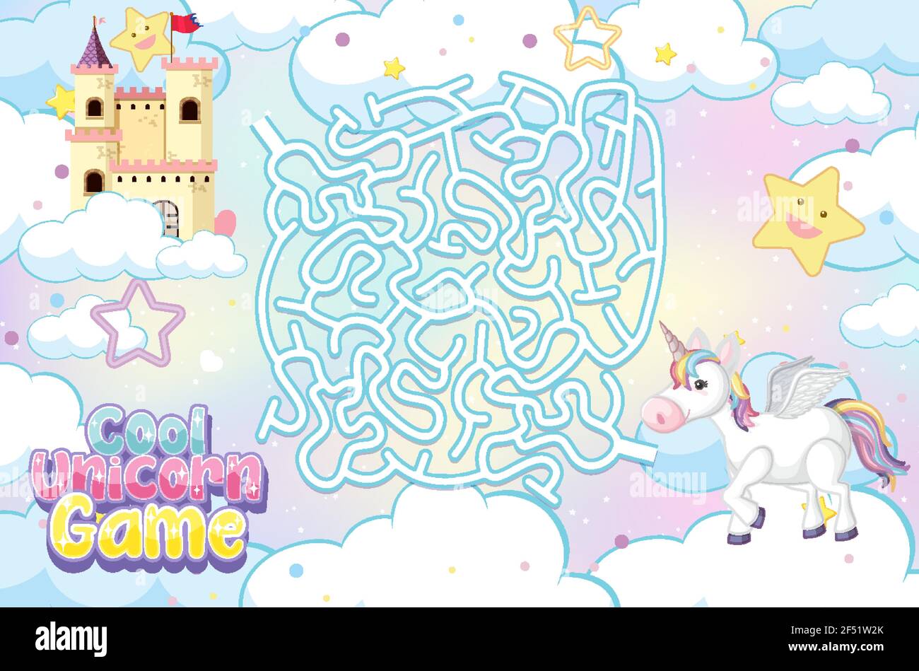 Unicorn way Stock Vector Images - Alamy