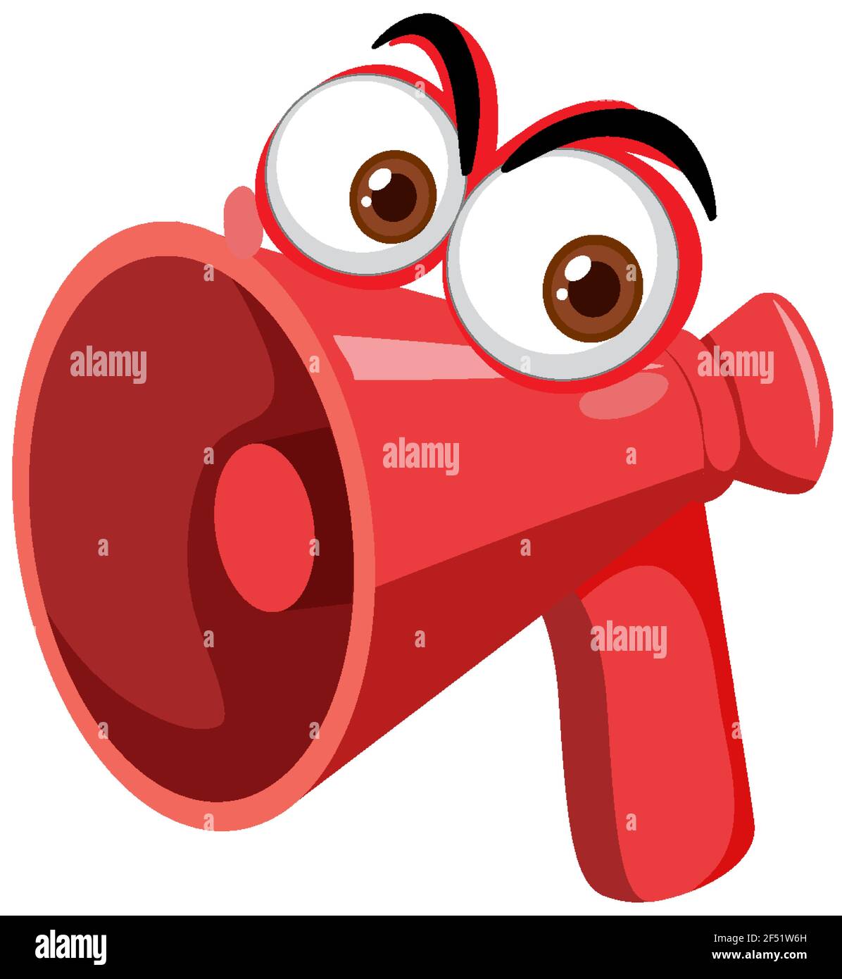 Megaphone cartoon character with facial expression illustration Stock ...