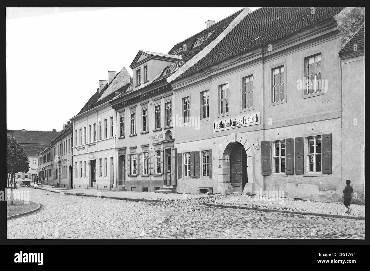 Market on town square Black and White Stock Photos & Images - Alamy