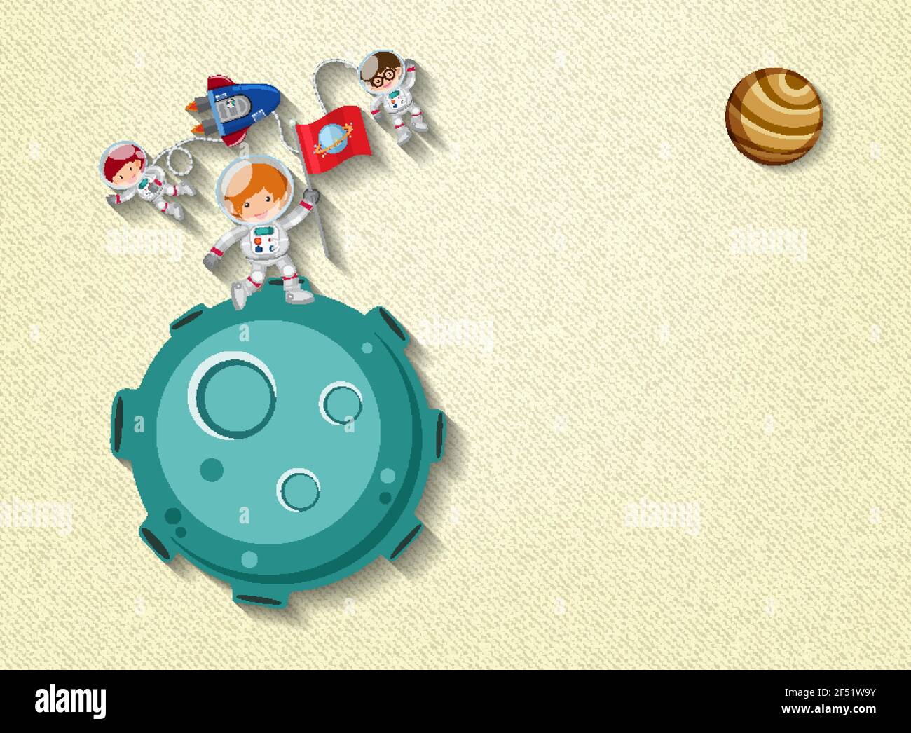 Cute element on space theme illustration Stock Vector Image & Art - Alamy