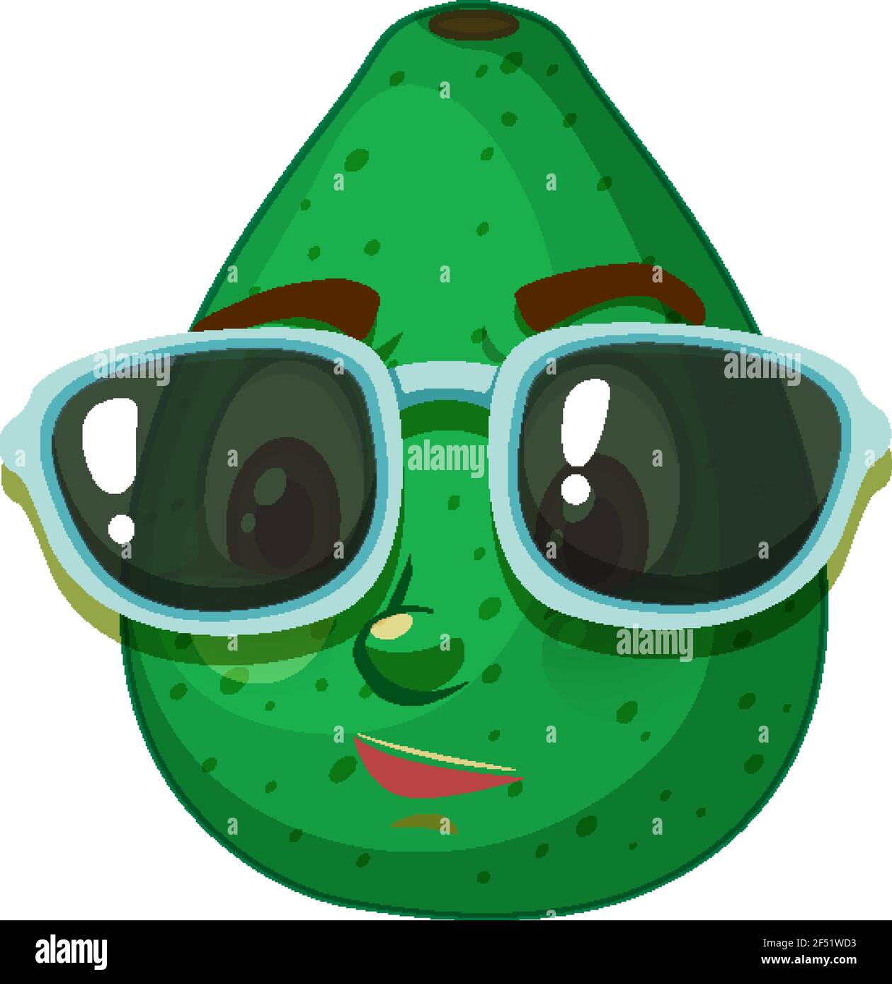Pomelo cartoon character with facial expression illustration Stock ...