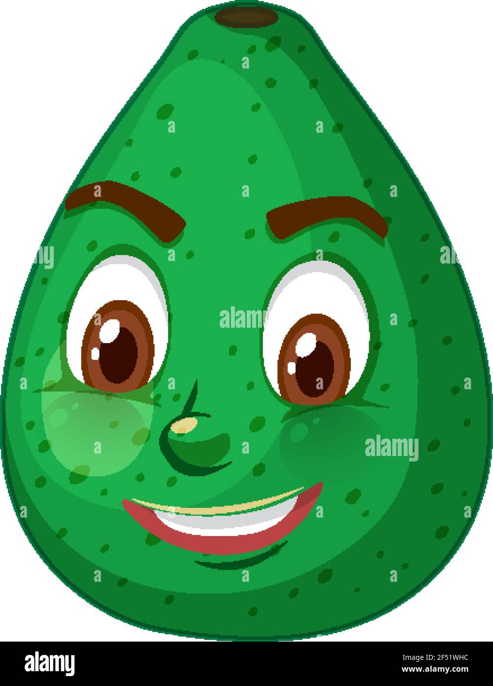 Pomelo cartoon character with facial expression illustration Stock ...