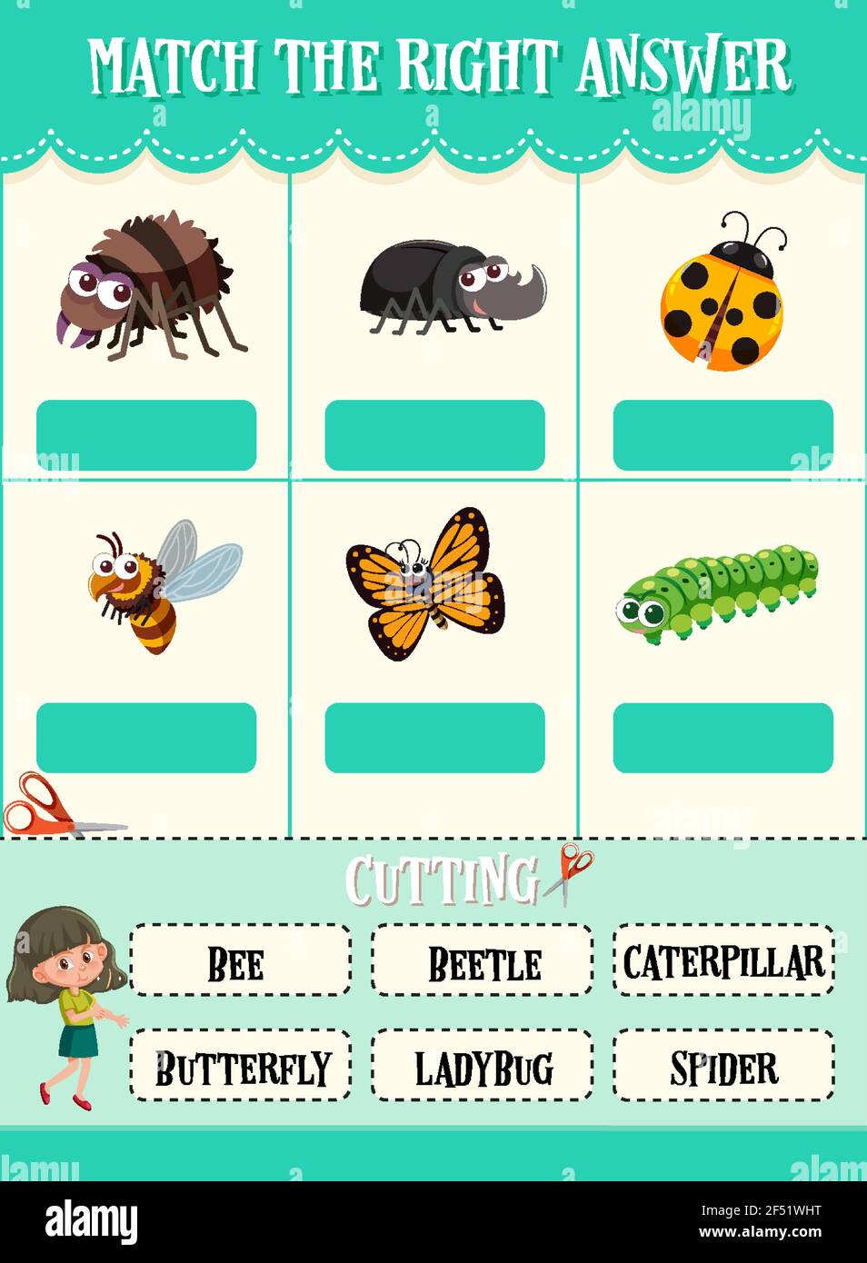 Math count number worksheet illustration Stock Vector Image & Art - Alamy