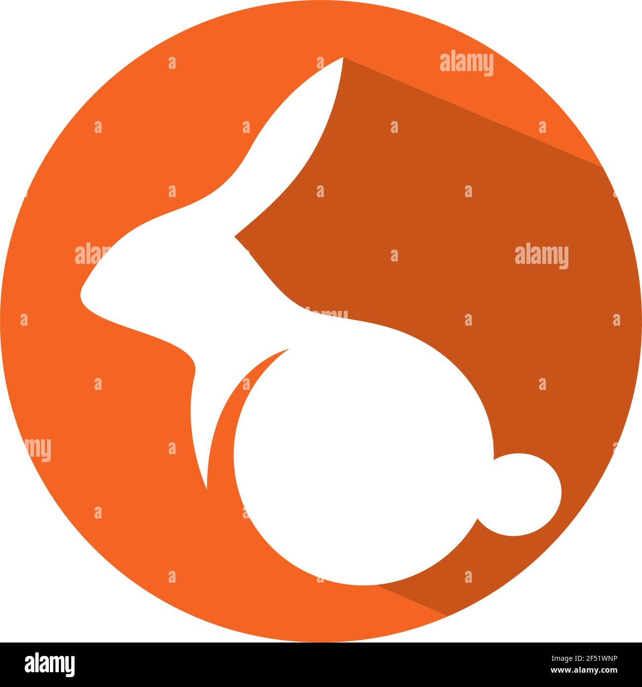 Rabbit Logo template vector icon illustration design Stock Vector Image ...