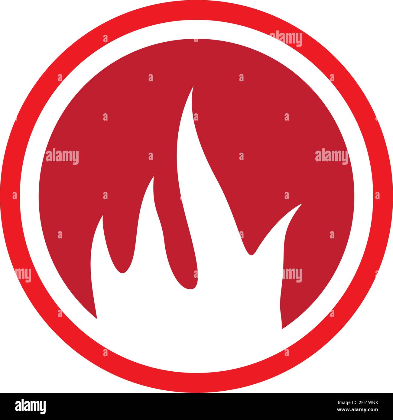 Fire flame logo template vector icon illustration design Stock Vector ...