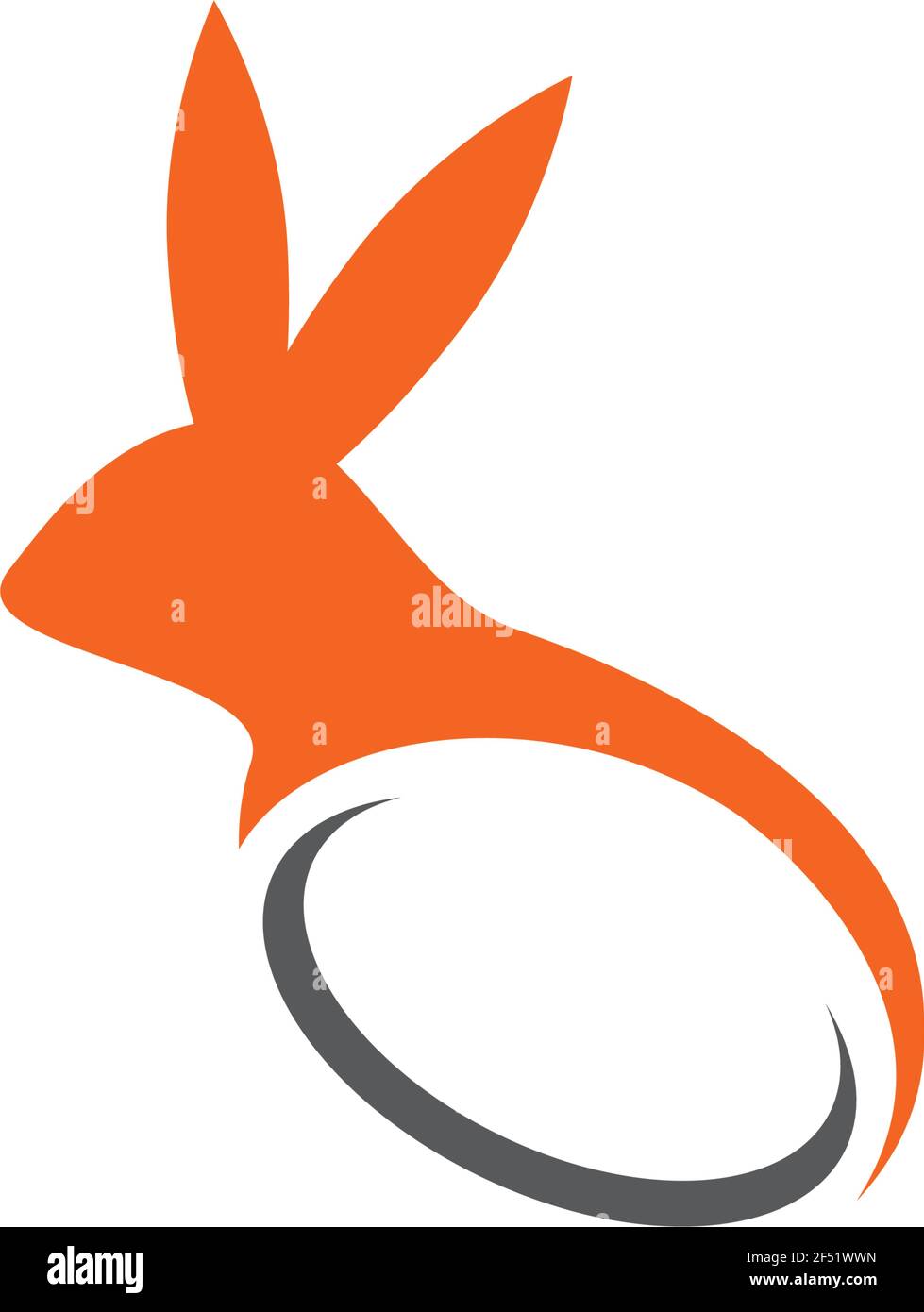 Rabbit Logo template vector icon illustration design Stock Vector Image ...
