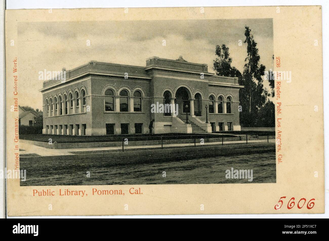 Public Library Pomona. Public Library, Pomona, Cal Stock Photo - Alamy