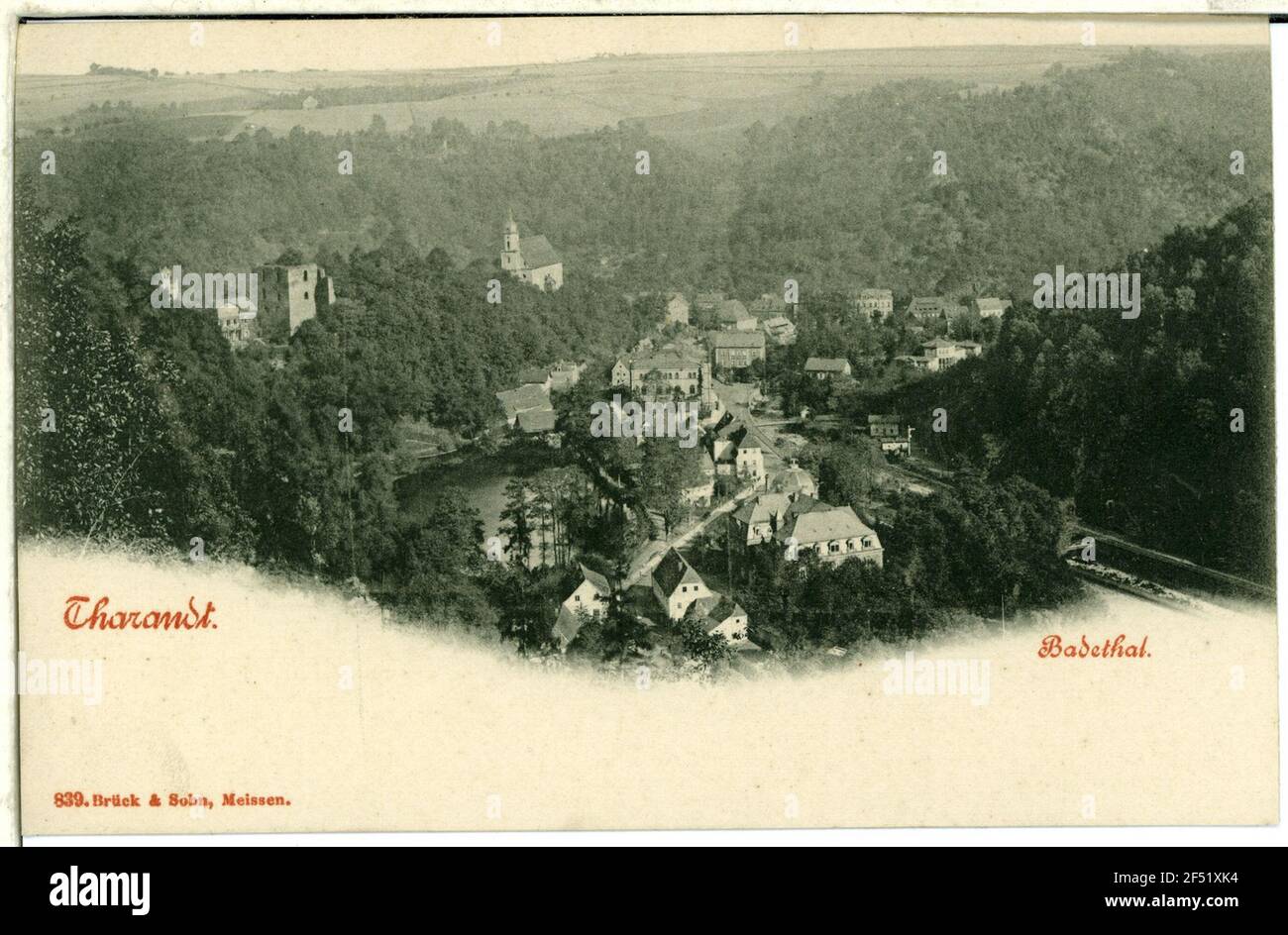 View to Bathal on Tharandt Tharandt. View to Bathal on Tharandt Stock ...