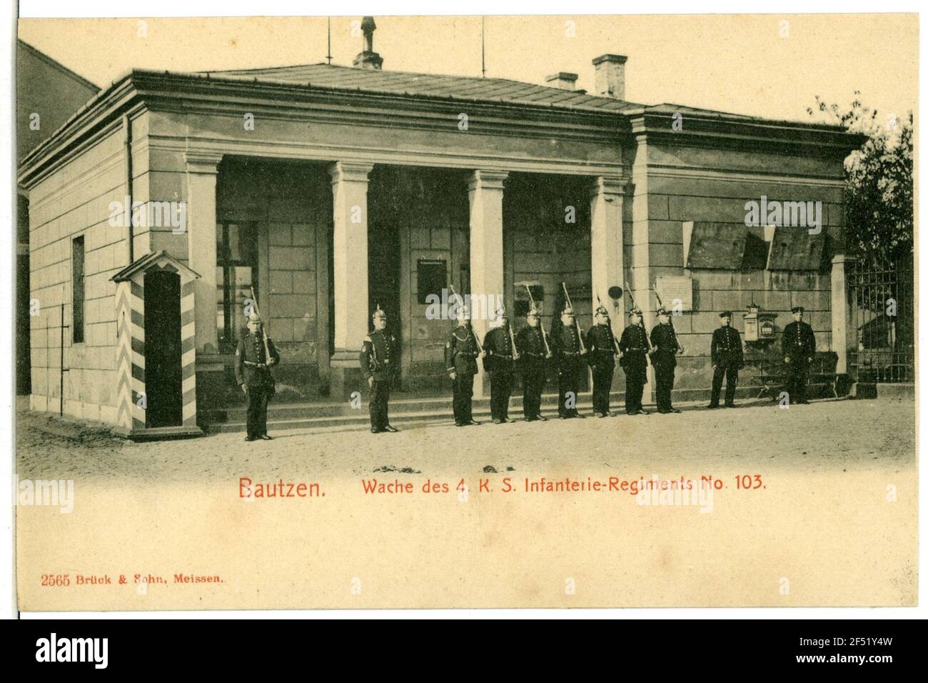 Guard of the 4th Royal Infantry Regiment 103 Bautzen. Guard of the 4th ...