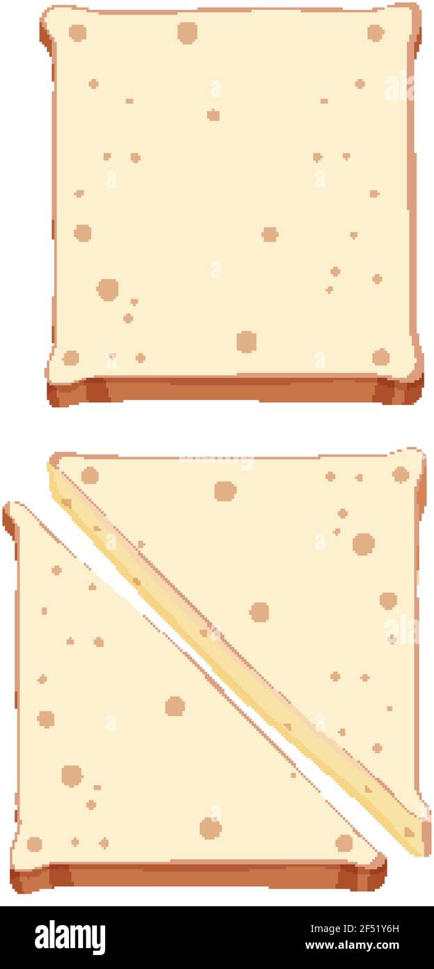 Set of healthy toast and bread illustration Stock Vector Image & Art ...