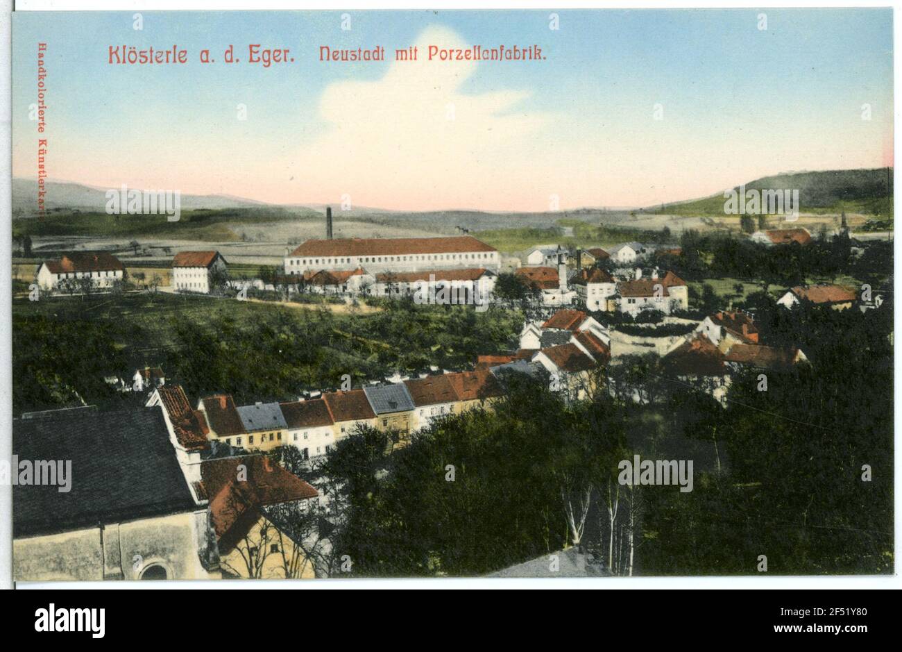 Neustadt with porcelain factory Klösterle. Neustadt with porcelain ...