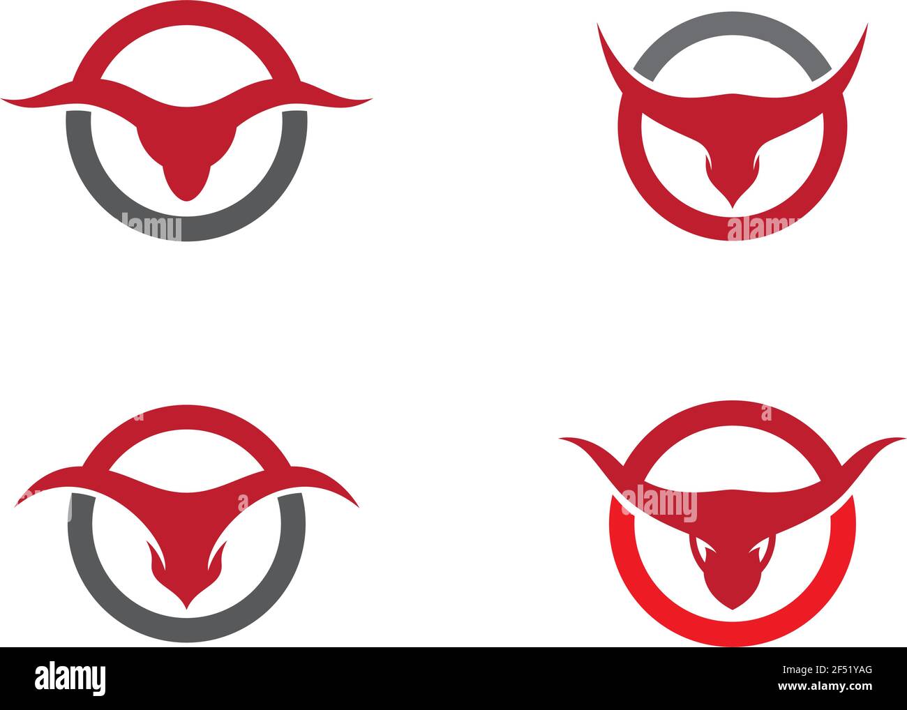 Bull logo template vector icon illustration design Stock Vector Image ...