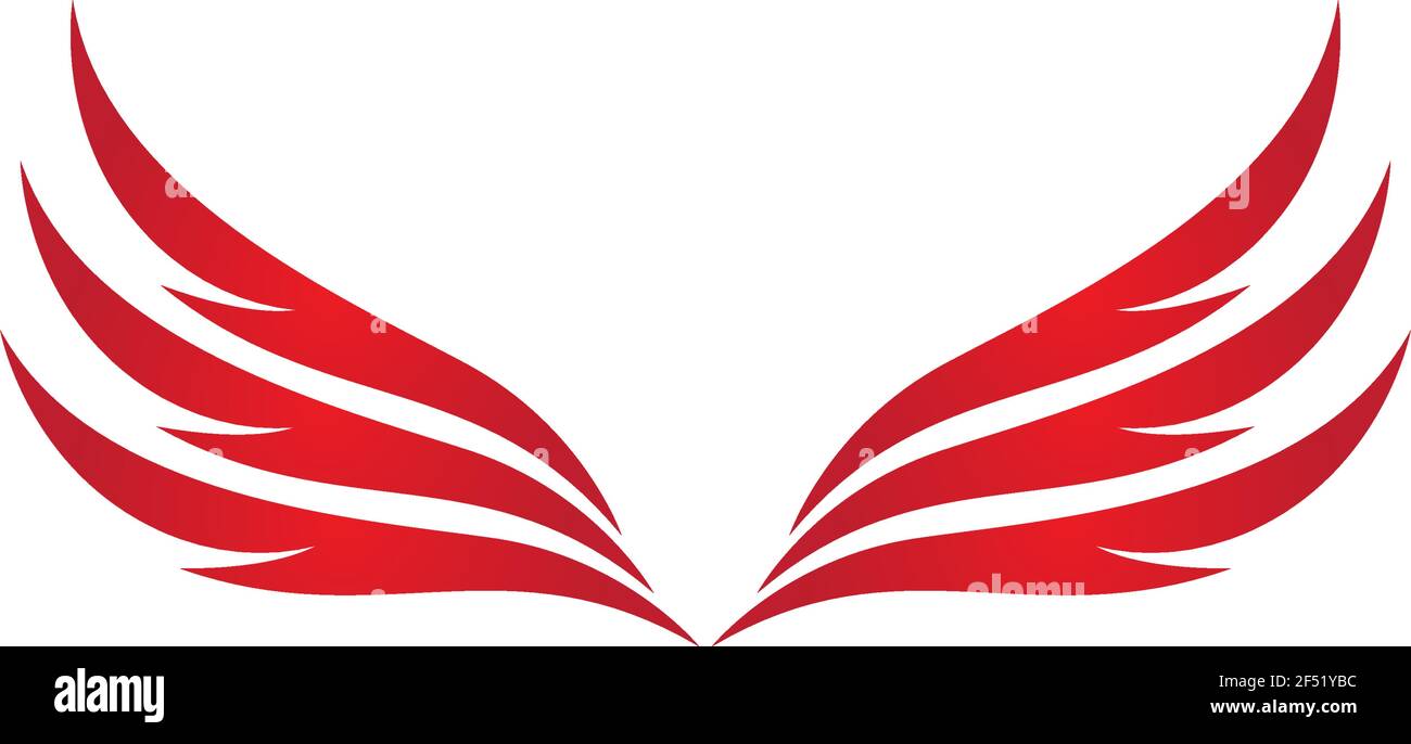 Wing logo template symbol icon illustration design Stock Vector Image ...