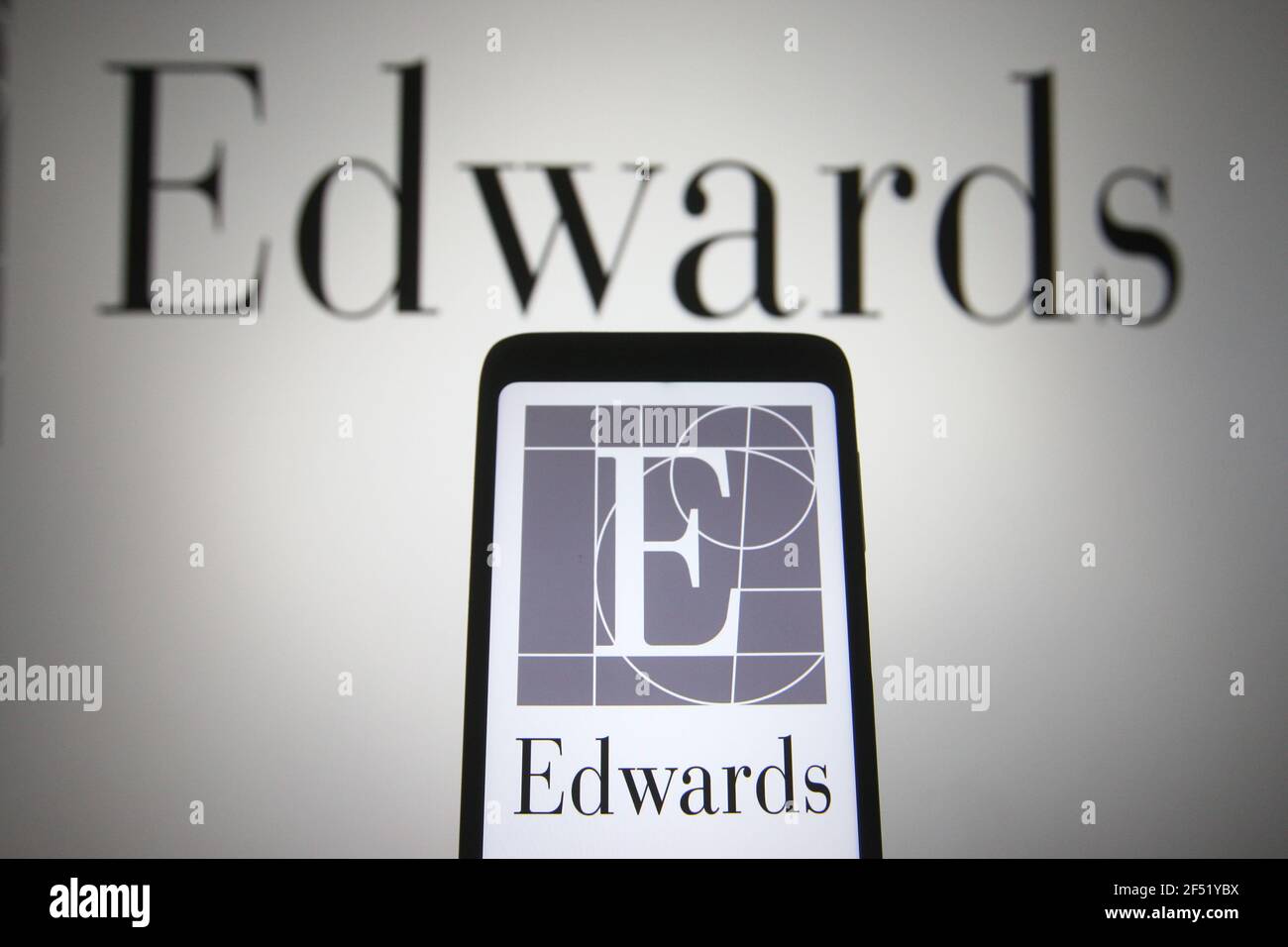 Ukraine. 23rd Mar, 2021. In this photo illustration, Edwards ...