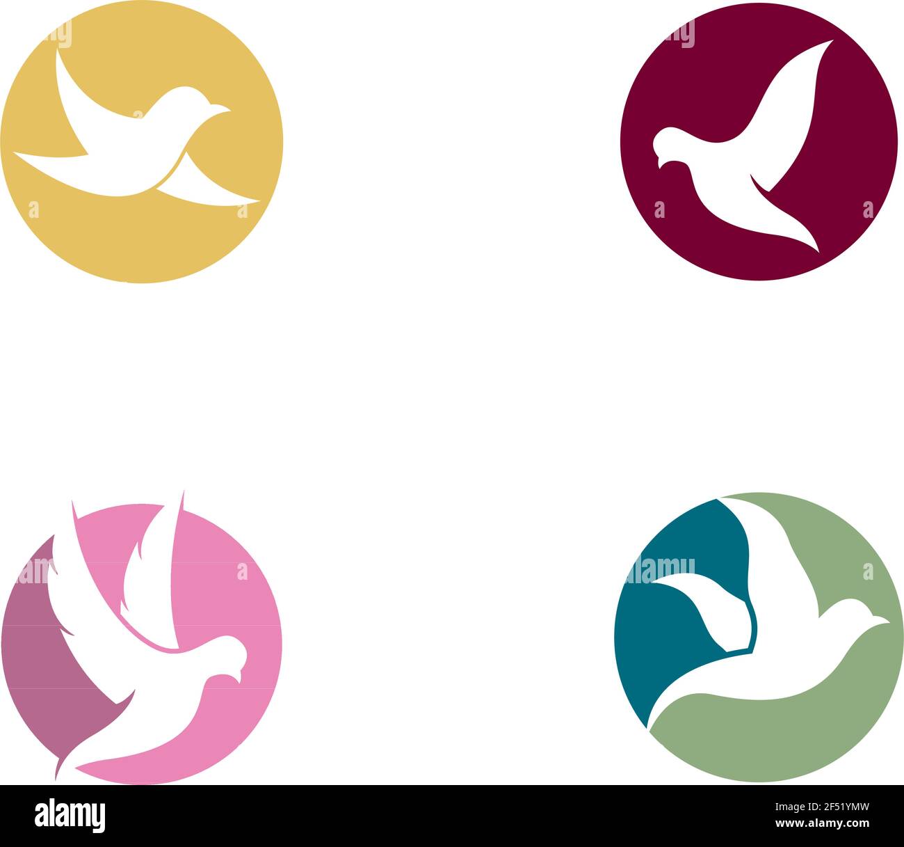 Dove logo template vector icon illustration design Stock Vector Image ...