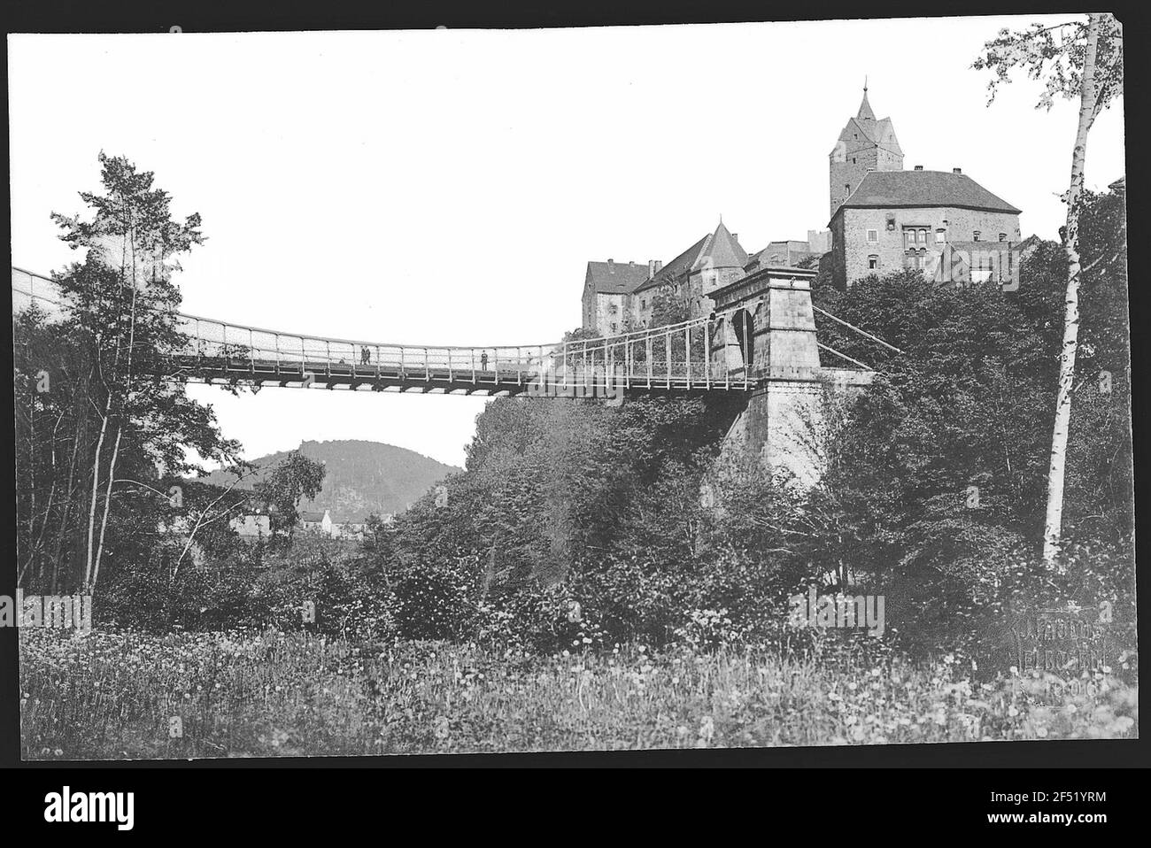 Elbogen. Castle and bridge Stock Photo - Alamy