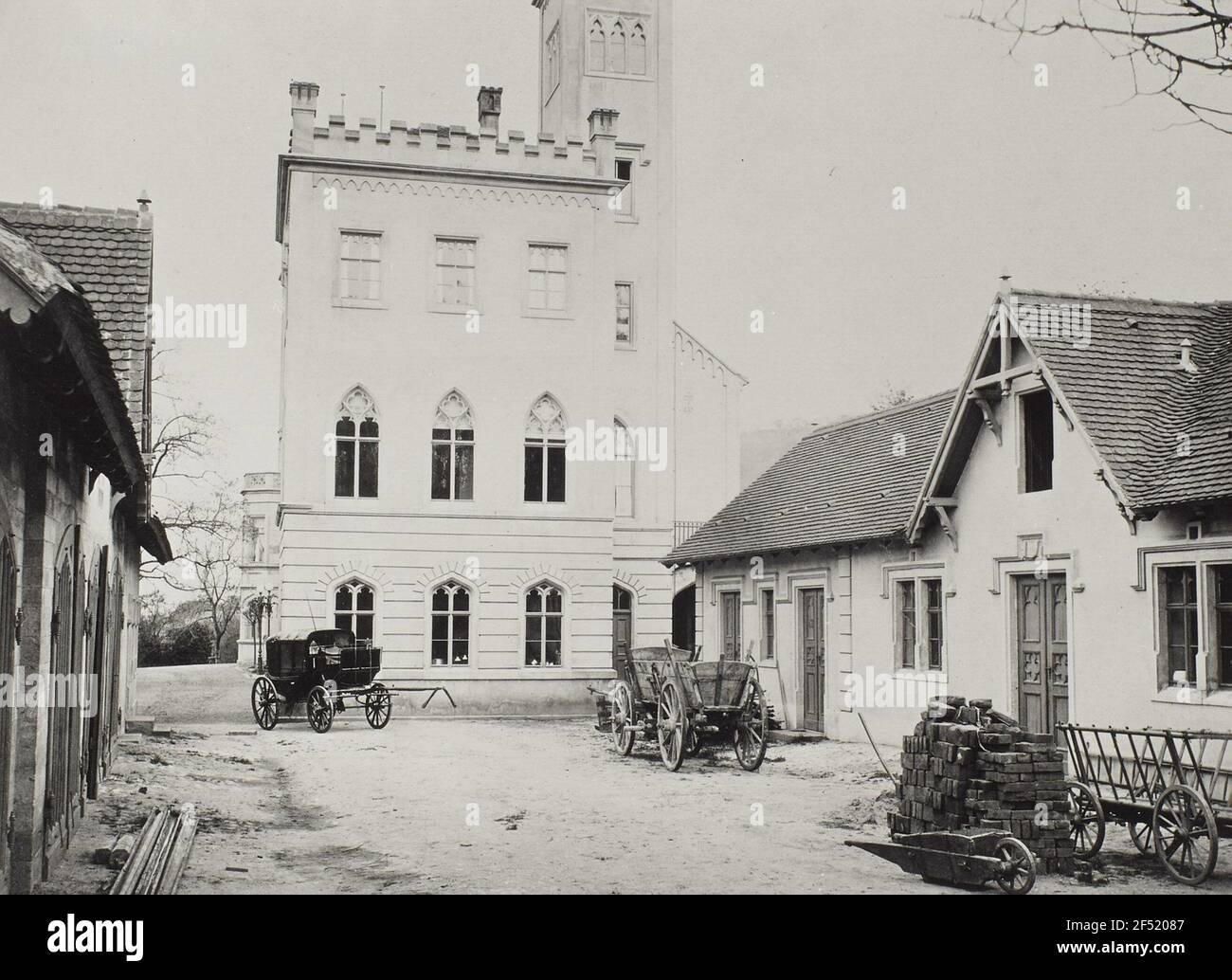Eastern party of the castle with the host building buildings Stock ...