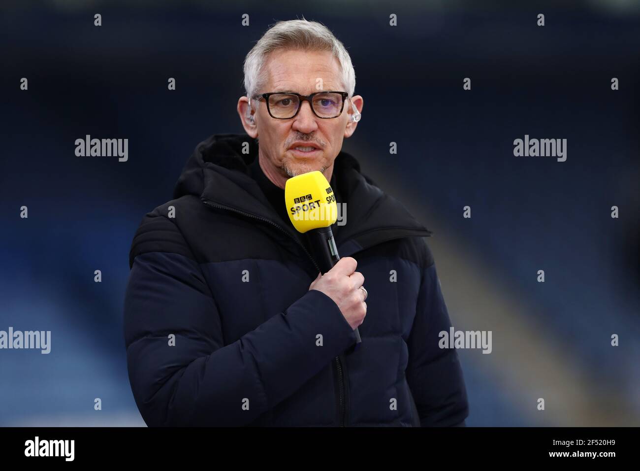 TV Presenter, Gary Lineker - Leicester City v Manchester United, The ...