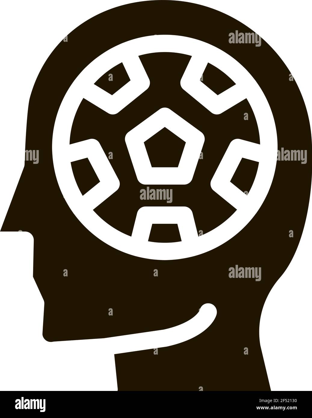 Computer instead of head Stock Vector Images - Alamy