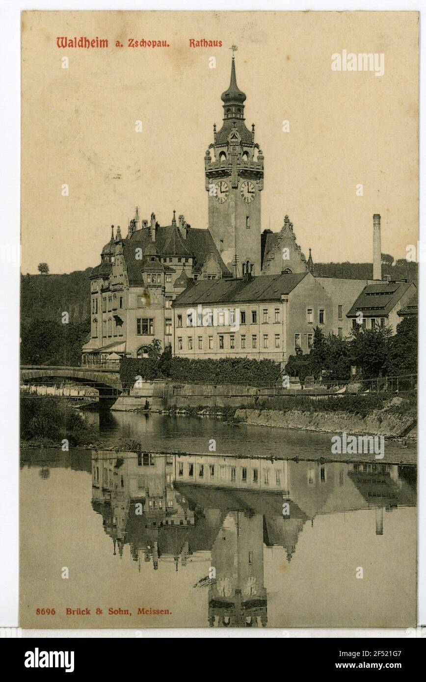 Rathaus Waldheim. town hall Stock Photo - Alamy