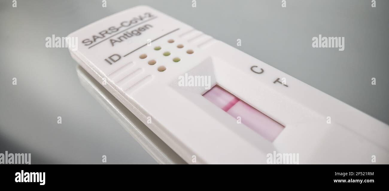 Corona Antigen Test shows negative result - CITY OF FRANKFURT, GERMANY ...