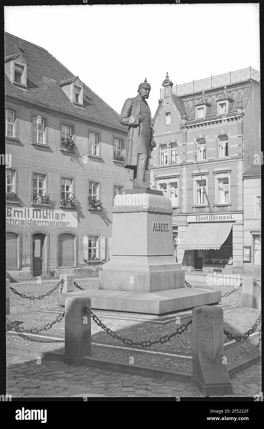 Pulsnitz. King - Albert - Memorial Stock Photo - Alamy