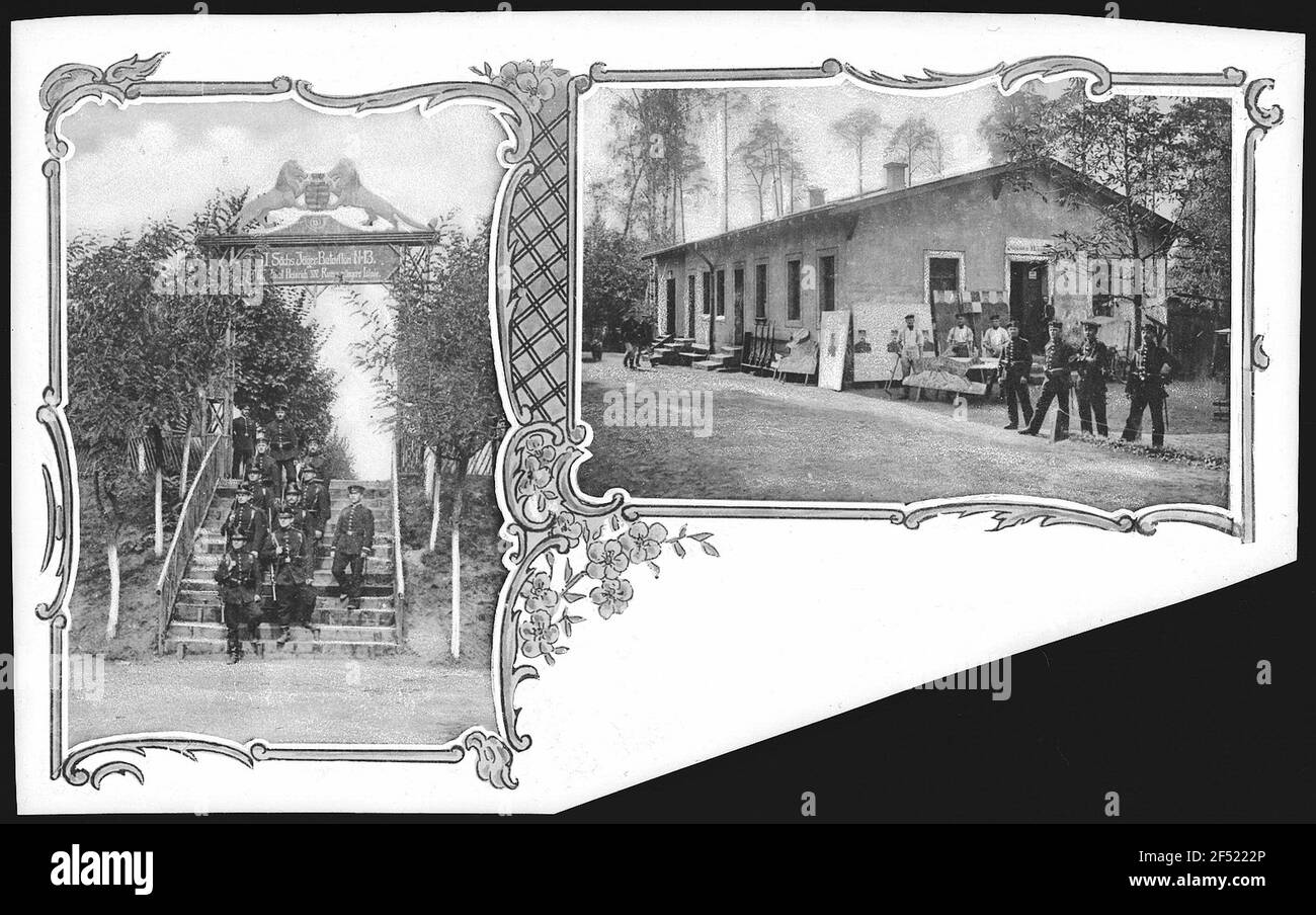 Dresden. K.S. 2. Hunter-Bat. No. 13, shooting stands Stock Photo - Alamy