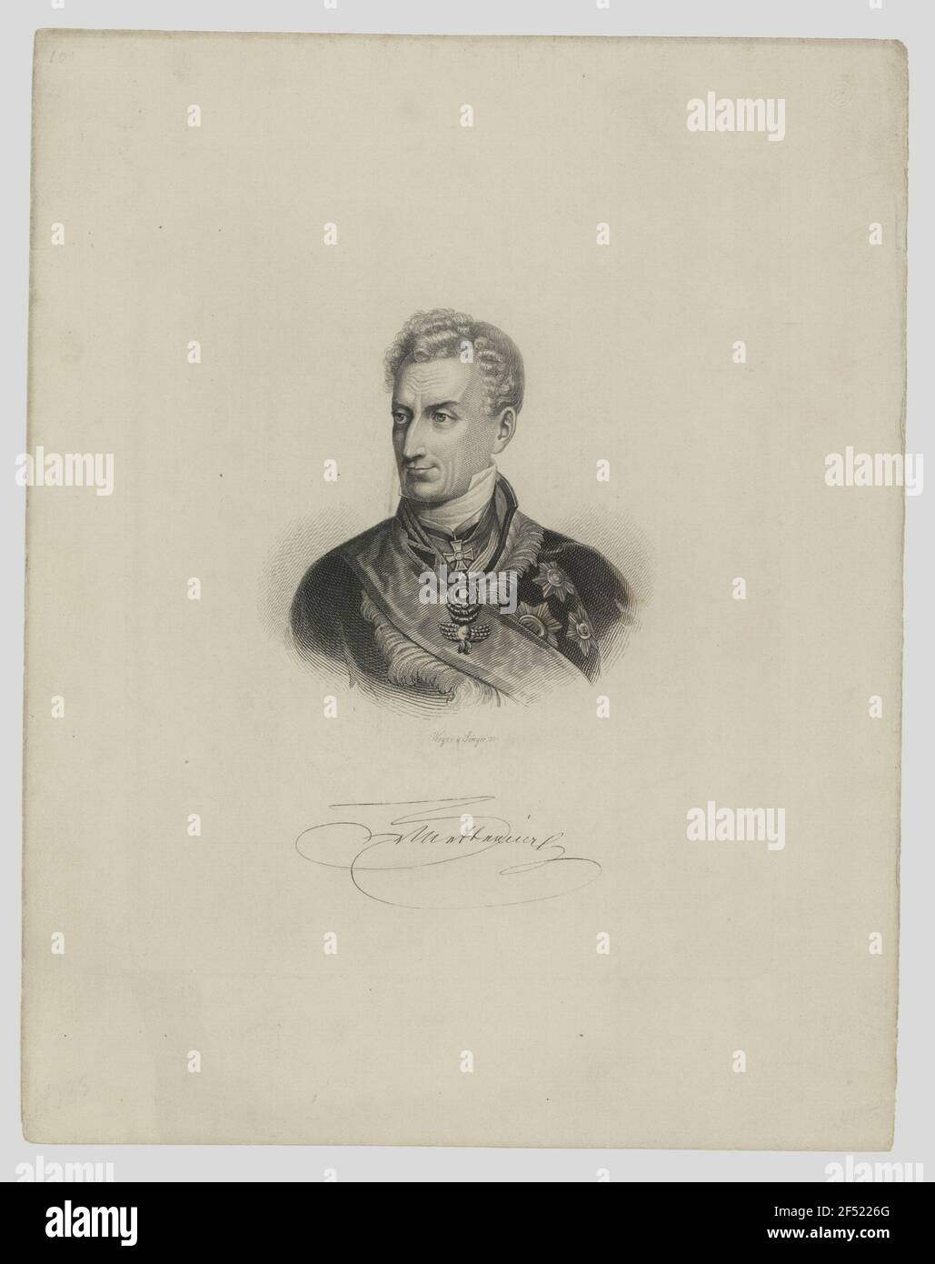 x Portrait of Metternich Stock Photo - Alamy