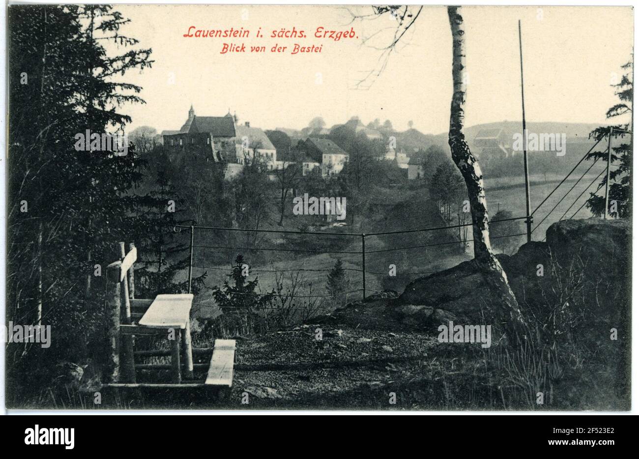 View from the Bastei Lauenstein. View from the Bastei Stock Photo - Alamy