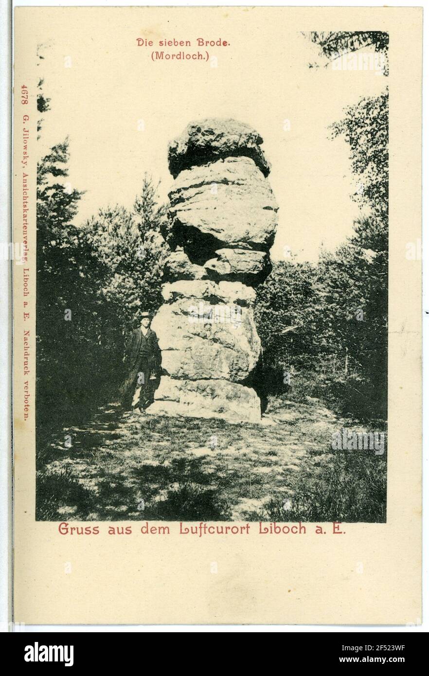 The seven Brode (murder hole) Liboch at the Elbe the seven Brode ...