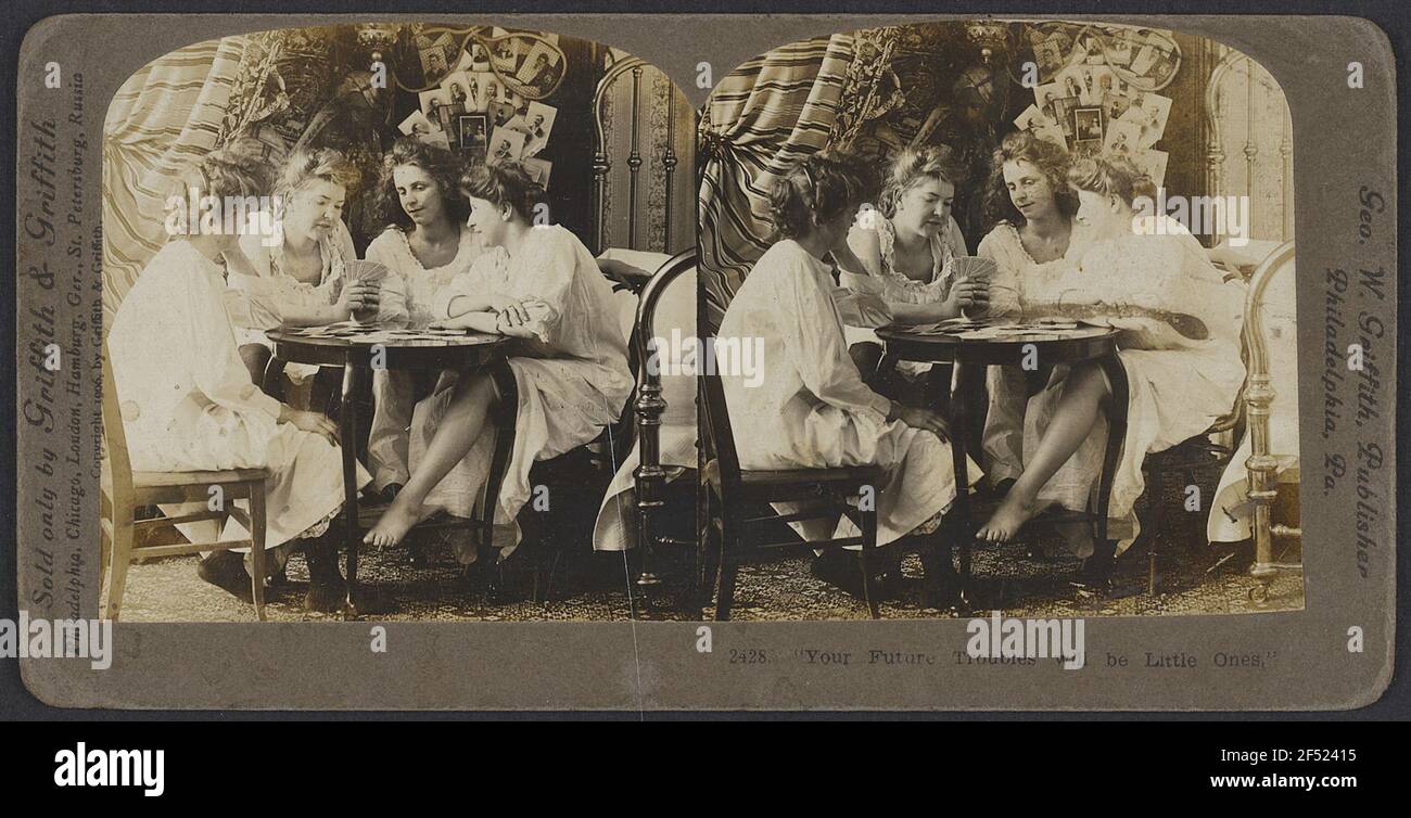 Gena-redemption with four young women in nightgowns in the card game in ...