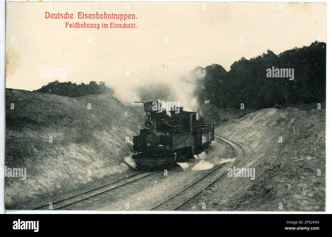 German railway troops - Field train in the cut German railway troops ...