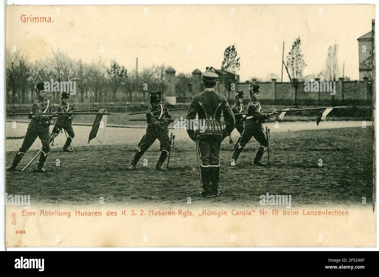 Department of the Royal Saxon Hussar Regiment Queen Carola No. 19 at ...