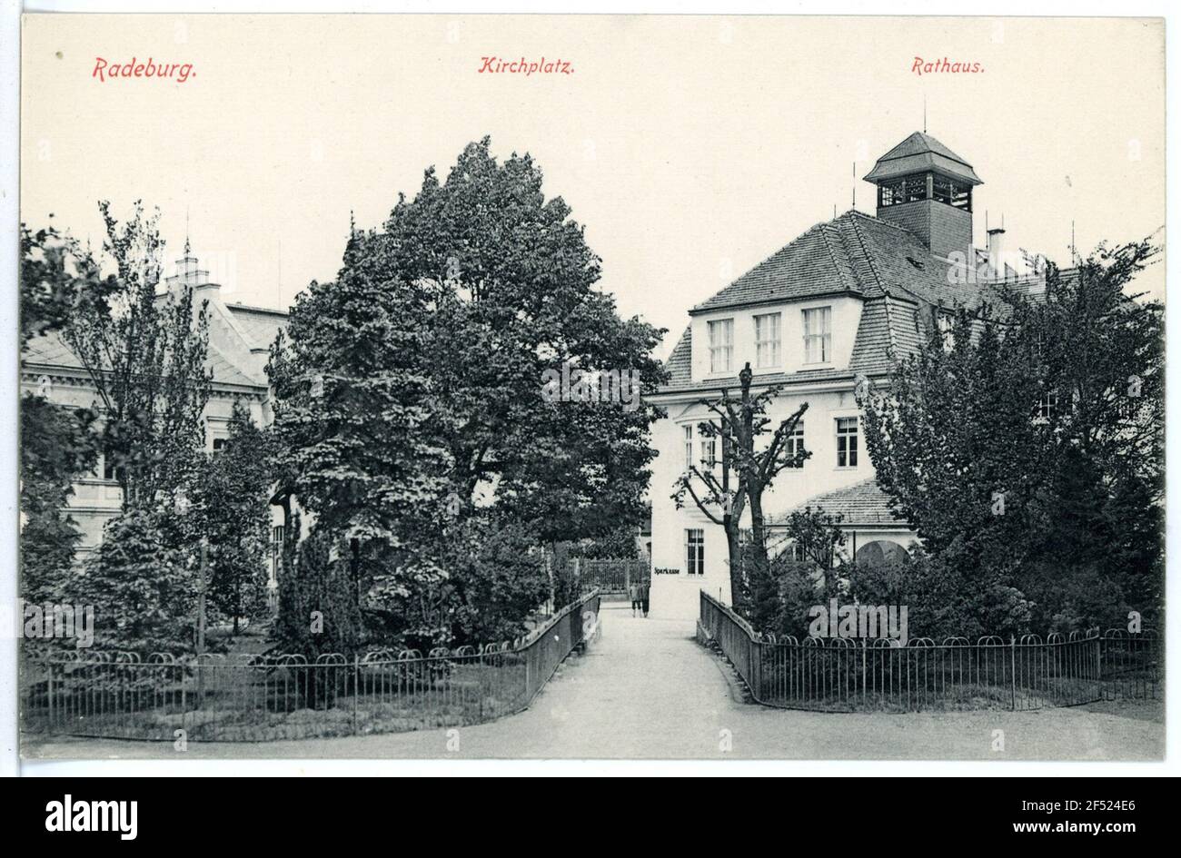 Kirchplatz and town hall Radeburg. Kirchplatz and town hall Stock Photo ...