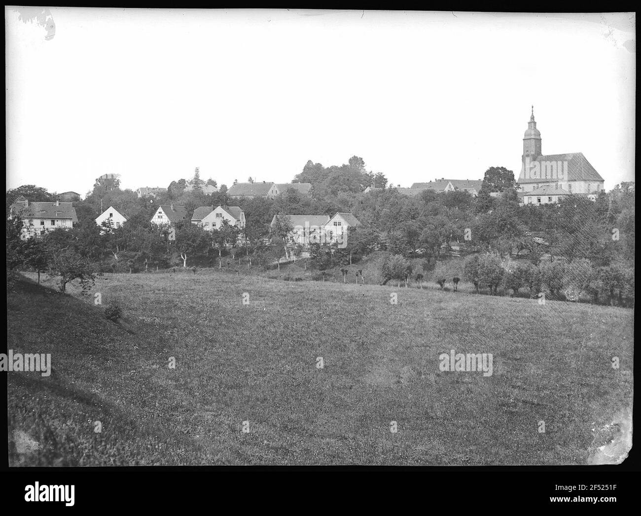 Scenic view rural homes Black and White Stock Photos & Images - Alamy