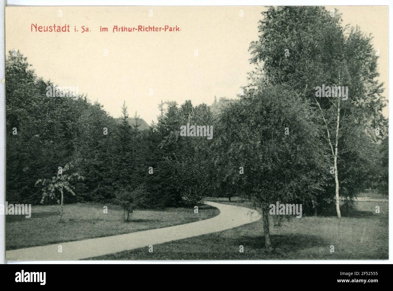 Arthur-Richter-Park Neustadt in Saxony. Arthur Richter Park Stock Photo ...