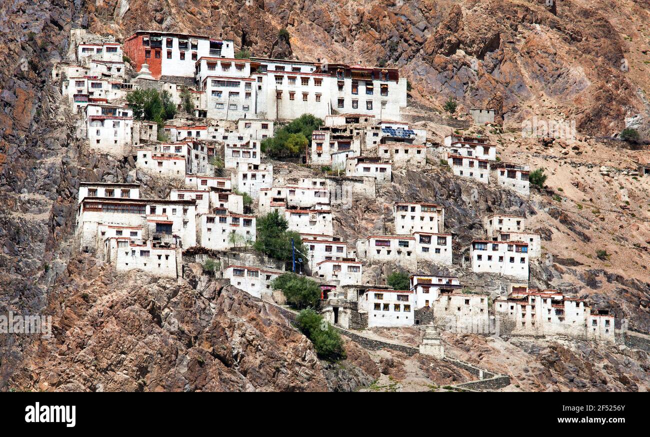 Karsha gompa - buddhist monastery in Zanskar valley - Ladakh - Jamu and ...