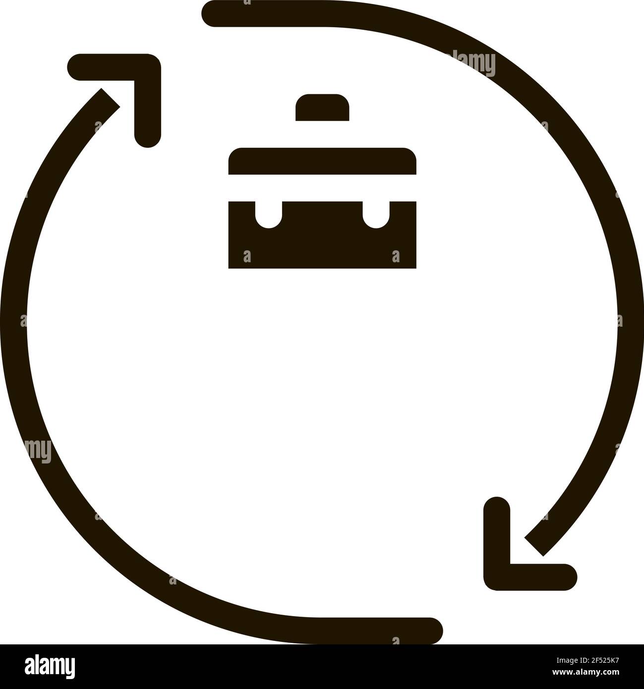 business and work cycle icon Vector Glyph Illustration Stock Vector ...