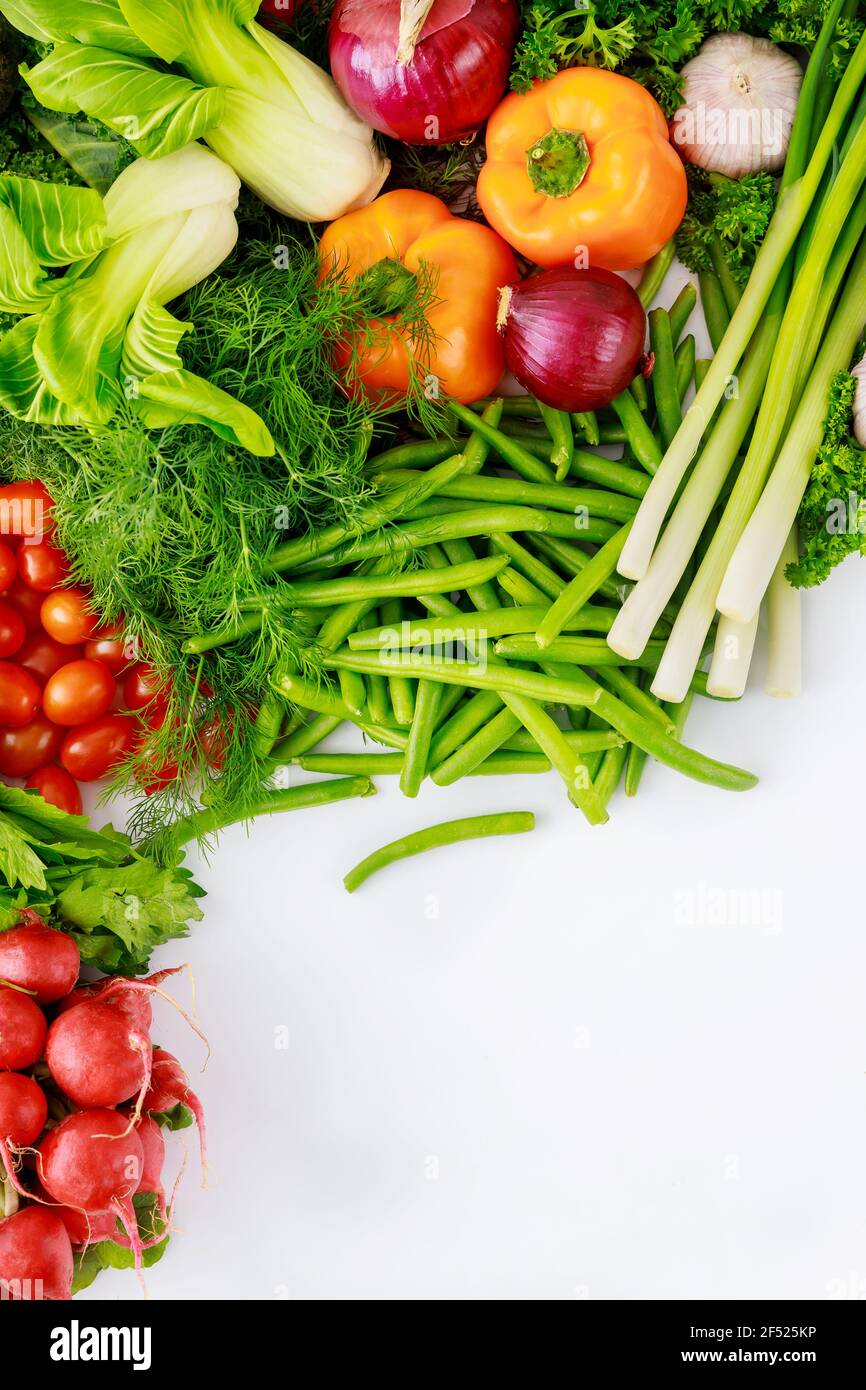 Healthy fresh ingredient for making fresh vegetable salad Stock Photo ...