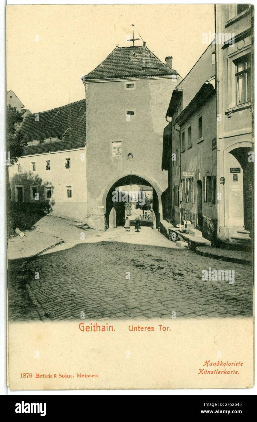 Gate Geithain. Gate Stock Photo - Alamy