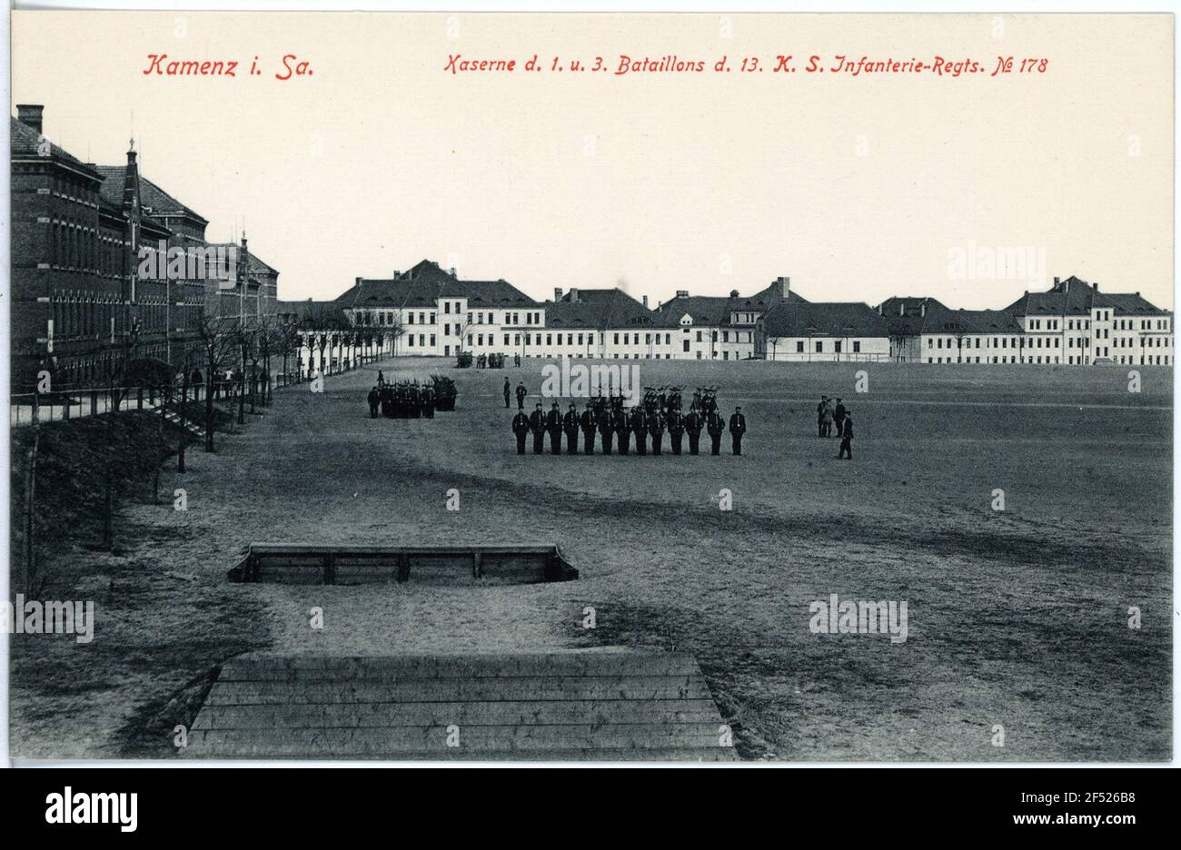 Barracks of the 1st and 3rd Battalion 13. Infantry Regiment No. 178 ...