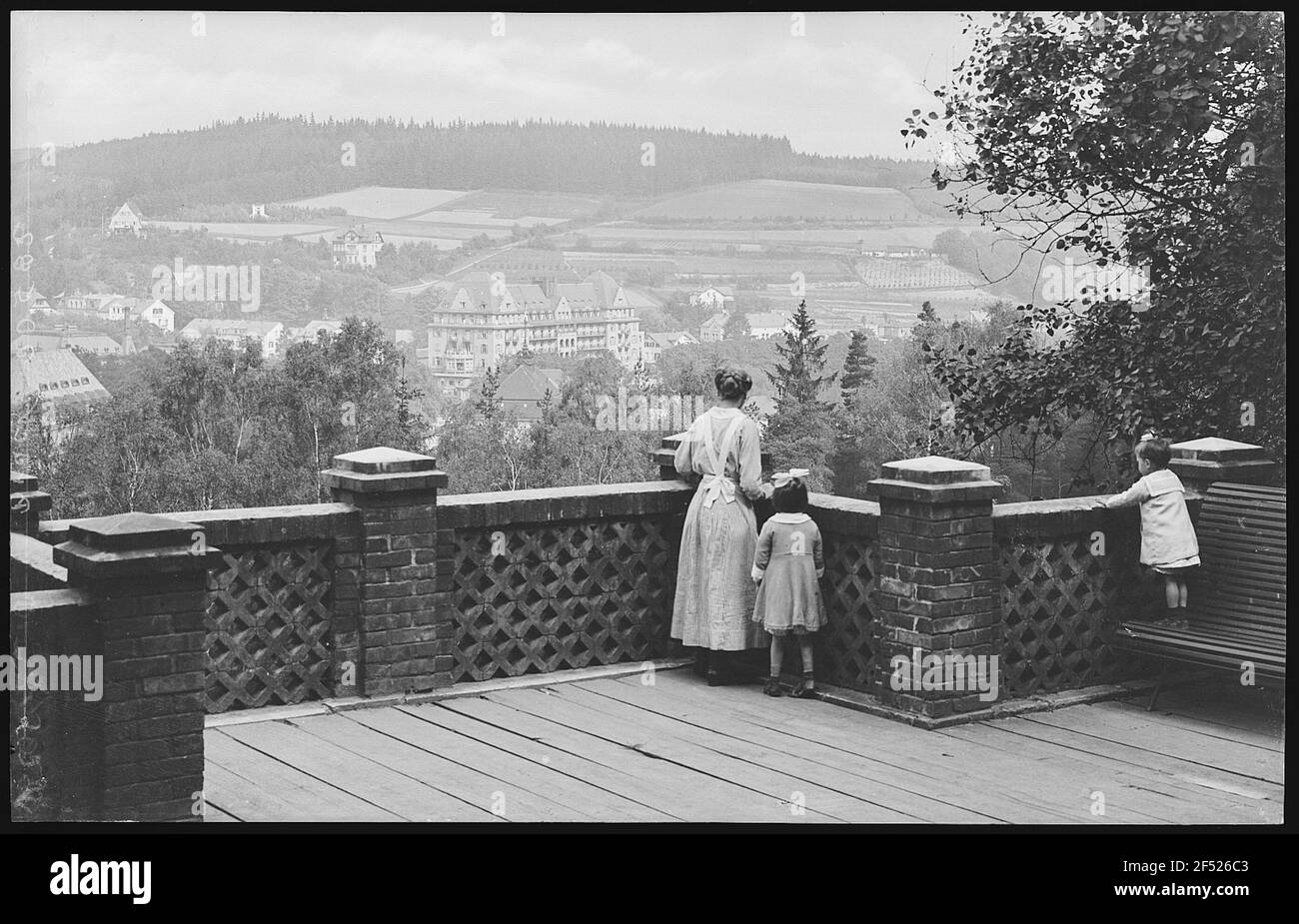 Bad Elster. View of Bad Elster v. d. Betty bench Stock Photo - Alamy