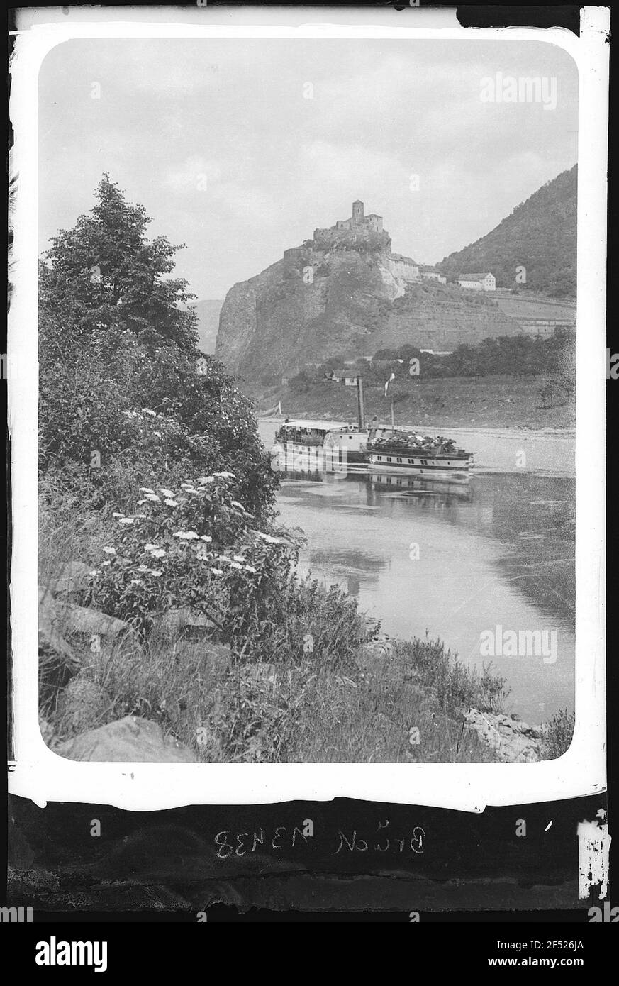 Hilltop medieval castle Black and White Stock Photos & Images - Alamy