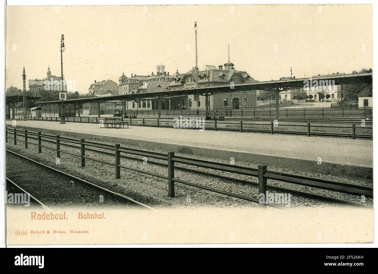Bahnhof Radebeul. railway station Stock Photo - Alamy