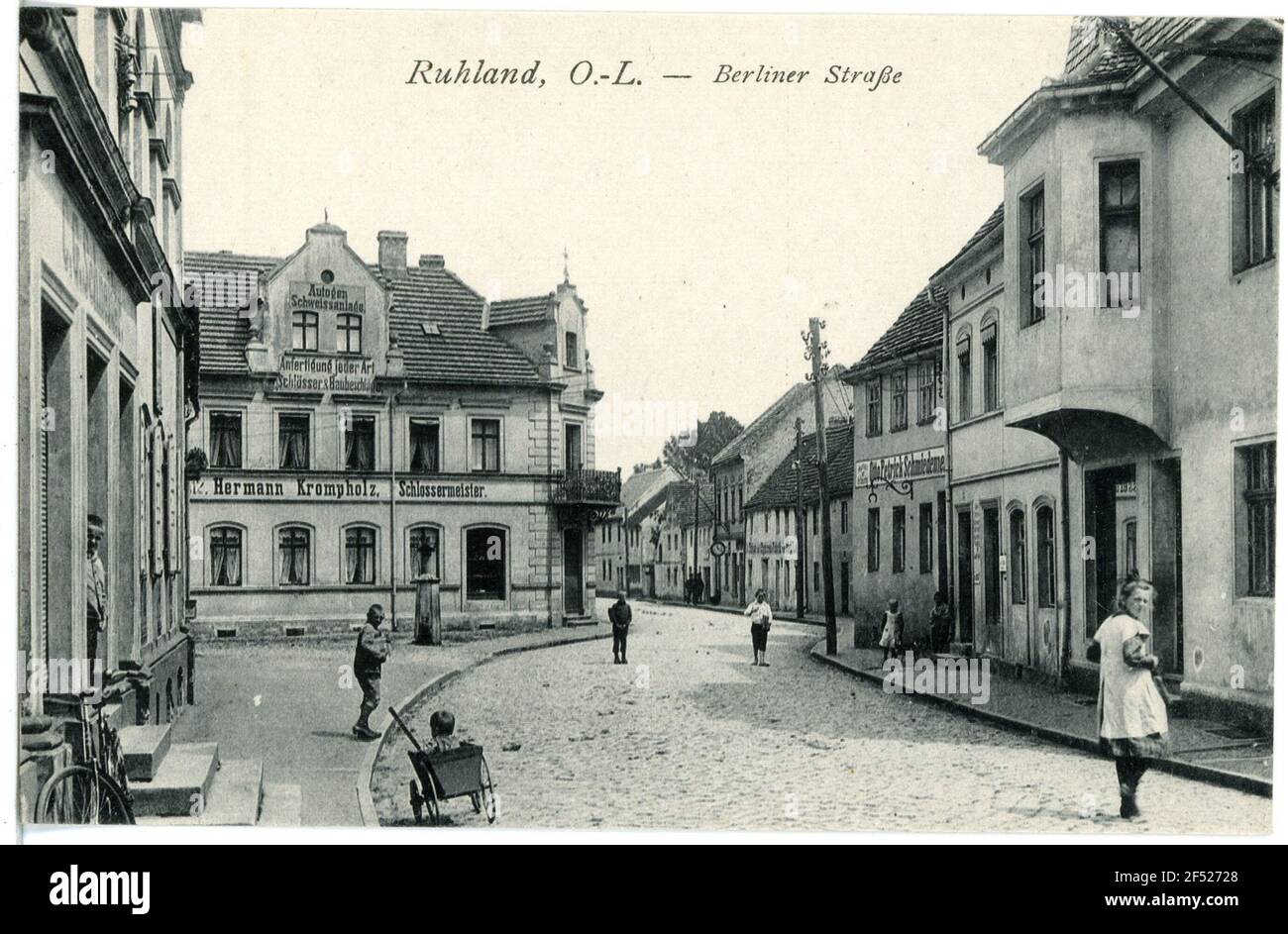 Berlin street Ruhland. Berlin street Stock Photo - Alamy