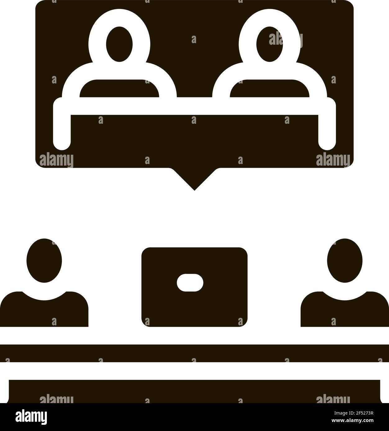 partnership coworking decision icon Vector Glyph Illustration Stock Vector Image & Art - Alamy