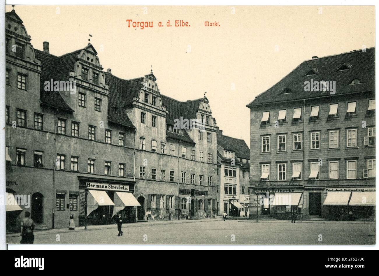 market Torgau. market Stock Photo - Alamy