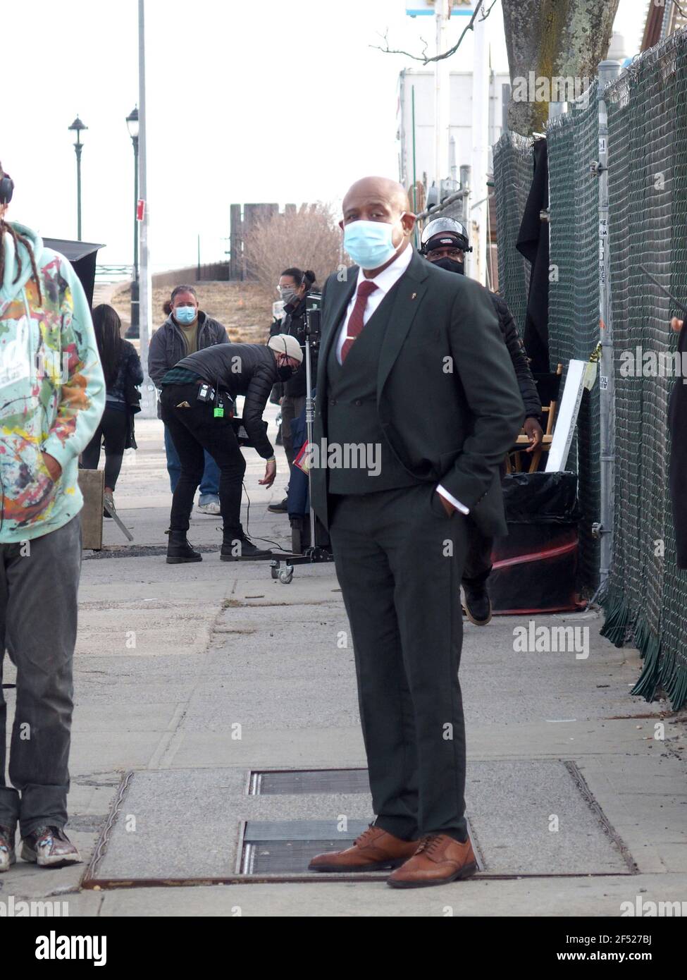 March 23, 2021, New York, New York, USA: New York- Filming in Coney ...